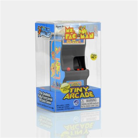 Worlds Smallest Tiny Arcade Ms Pac Man Game Keychain Retrospekt