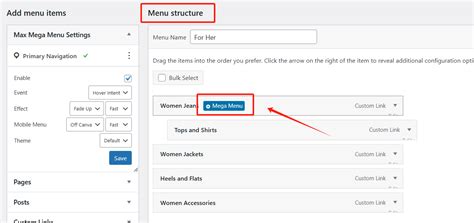 Max Mega Menu Wordpress
