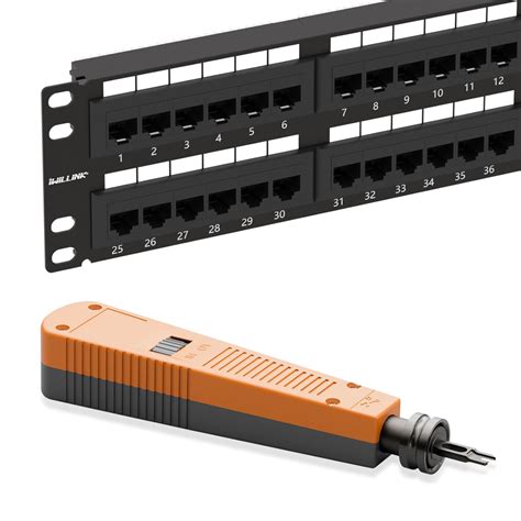 Amazon Com Iwillink Patch Panel Ports And Pack Punch Down Tool With Blade Type Tools