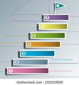 Sequence Graph Infographics Stock Vector Royalty Free 1353129020 Shutterstock