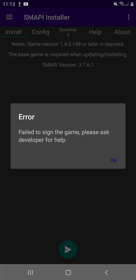 Help My Smapi Installer Keeps Saying This R SMAPI