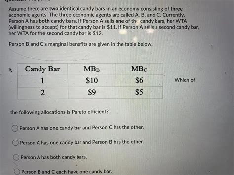 Solved Assume There Are Two Identical Candy Bars In An