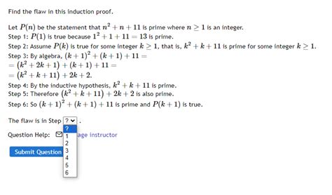 Solved Find The Flaw In This Induction Proof Let Pn Be