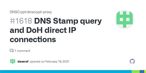 Dns Stamp Query And Doh Direct Ip Connections · Issue 1618 · Dnscrypt