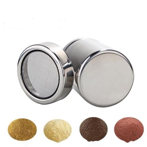Small Stainless Steel Flour Sieve Bottle Fine Mesh Grandado