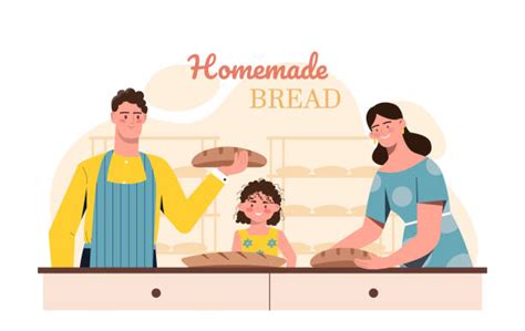 50 Mom Making Bread Stock Illustrations Royalty Free Vector Graphics