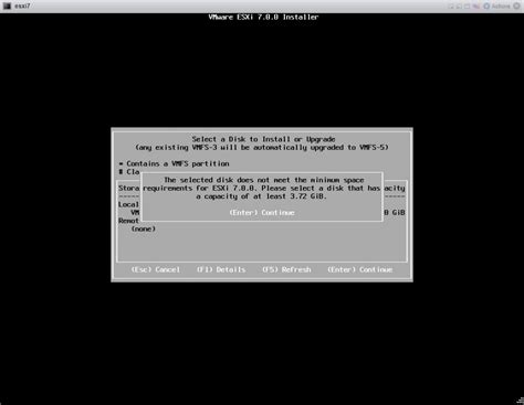 minimum requirements for vmware esxi 6 7 professorswit