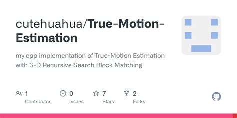 Github Cutehuahuatrue Motion Estimation My Cpp Implementation Of True Motion Estimation With
