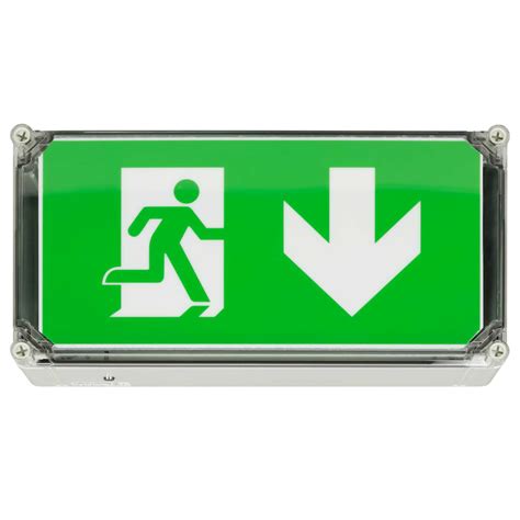 Tamlite 4w Led Weatherproof Emergency Exit Box Wpebledm3 Euro3 Cef