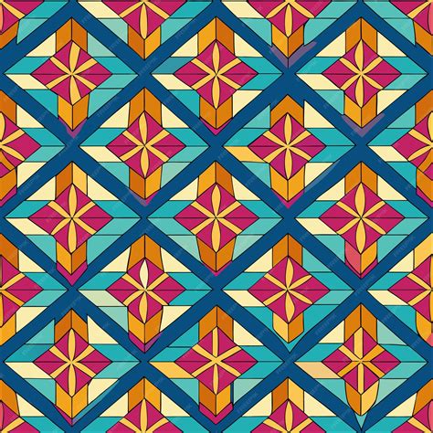 Premium Vector Colours Pattern Design Template