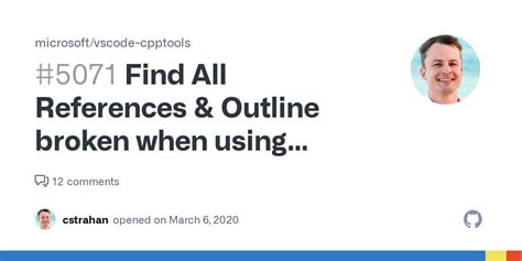 Find All References Outline Broken When Using Compile Commands Json