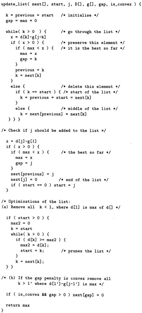 Pseudocode Of The Function Updatelist Which Computes The List L J1 Download Scientific