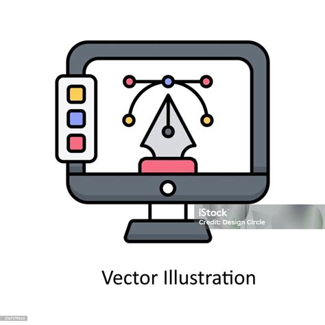 벡터 일러스트 레이 션 벡터 채워진 윤곽선 아이콘 디자인 일러스트 레이 션 디자인 및 개발 기호 흰색 배경 Eps 10 파일 3차원 형태에 대한 스톡 벡터 아트 및 기타
