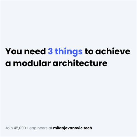 You Need 3 Things To Achieve A Modular Monolith Architecture Milan