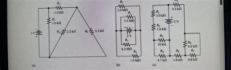 Solved Calculate The Current Across Each Resistor For Only A Chegg