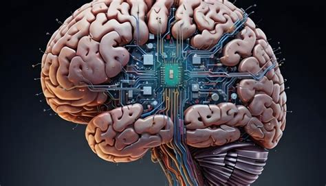 Realistic 3d Rendering Of Fusion Brain Computer Artificial Intelligence