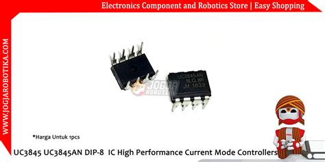 Jual UC3845 UC3845AN UC3845B DIP 8 IC High Performance Current Mode Controllers