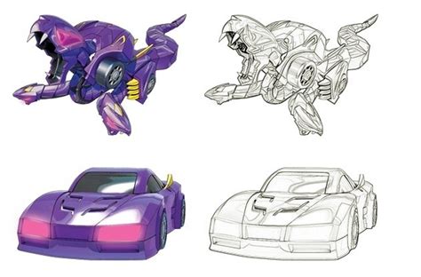 터닝메카드 메카니멀 색칠자료모음 어린이 색칠자료 네이버 블로그