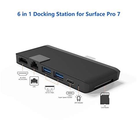 Surface Pro USB Hub In Surface Pro Docking Station With K HDMI USB Ports Gbps
