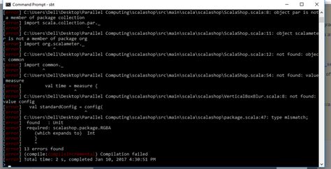 Object Scalameter Is Not A Member Of Error When Compiling A