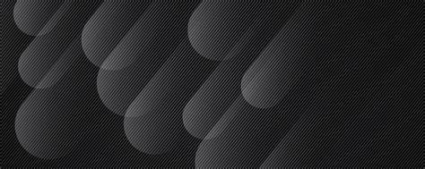 D Black Geometric Abstract Background Overlap Layer On Dark Space With Rounded Shapes