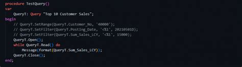 Query Object How Does It Work In Business Central Business Central Geek