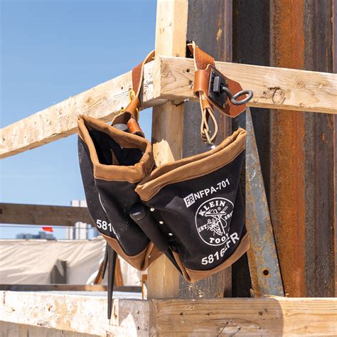 Bolt Bag Flame Resistant Canvas And Leather 5816lfr Klein Tools