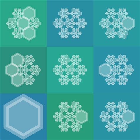 Recursive Hexagon Patterns