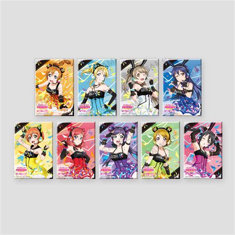 [러브 라이브 스쿨 아이돌 페스티벌] 사각 캔뱃지 콜렉션 μs 사이버 Ver 박스 전 9종