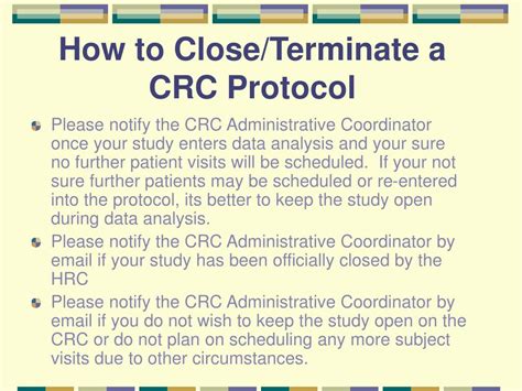 Ppt Crc Protocol Documents Powerpoint Presentation Free Download Id 1095144