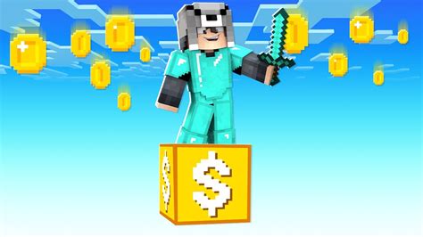 Mİlyarder Tek Blok 💰 Minecraft Youtube