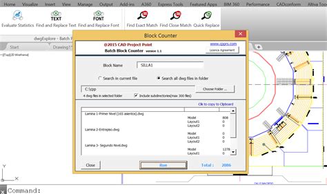 Batch Block Counter Free Module Used To Count Blocks In Autocad Drawing