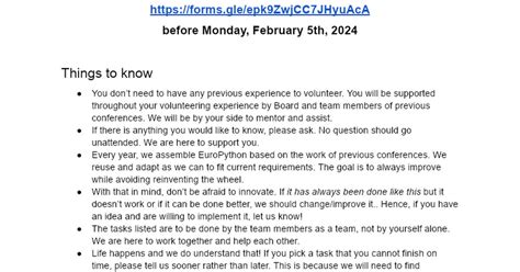 Call For Volunteers 📢 ‼️ Want To Make A Huge Difference At Europython