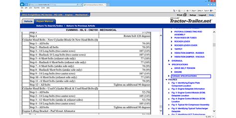 Tightening The Focus On Medium Duty Truck Engine Torque Specs
