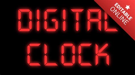 Digital Clock Font 8
