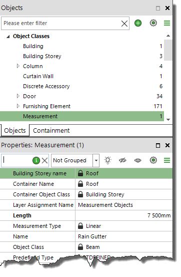 create measurement objects simplebim support