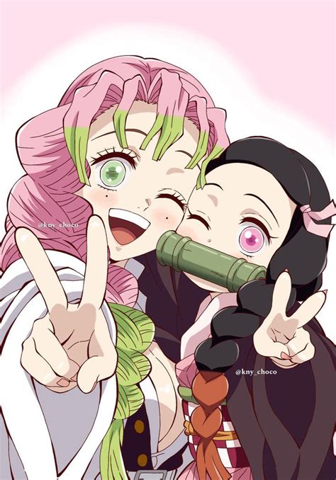 Nezuko Kamado Y Mitsuri Kanjori By Renacars On Deviantart