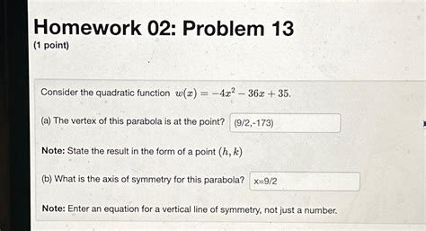 Solved Homework 02 Problem 131 ﻿pointconsider The