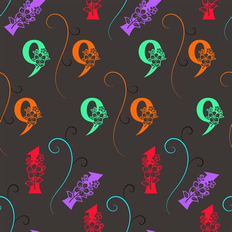 Seamless Pattern Of Numbers 28006319 Vector Art At Vecteezy
