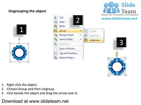 Circular Interconnected Gear Pieces Smart Arts Process Stages 8 Powerpoint Diagrams And