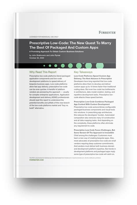 Independent Research Firm Calls Prescriptive Low Code The “fastest Way