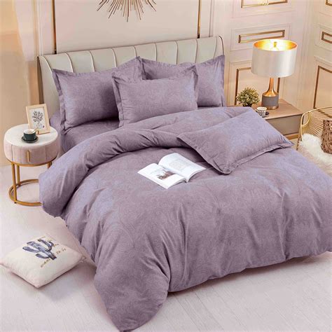 Спален комплект чаршафи Флори Лила — Pilo