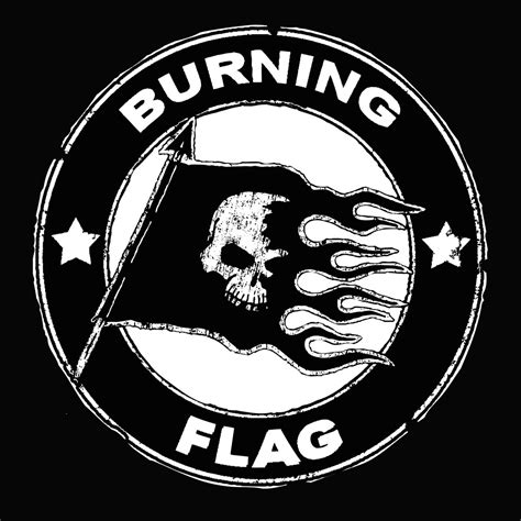 Scarred Earth Burning Flag
