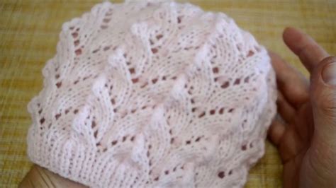 Летняя ажурная шапочка спицами ОГ 40 42см Шапочка Схемы вязания