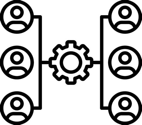 Organization Structure Line Icon 53675314 Vector Art At Vecteezy