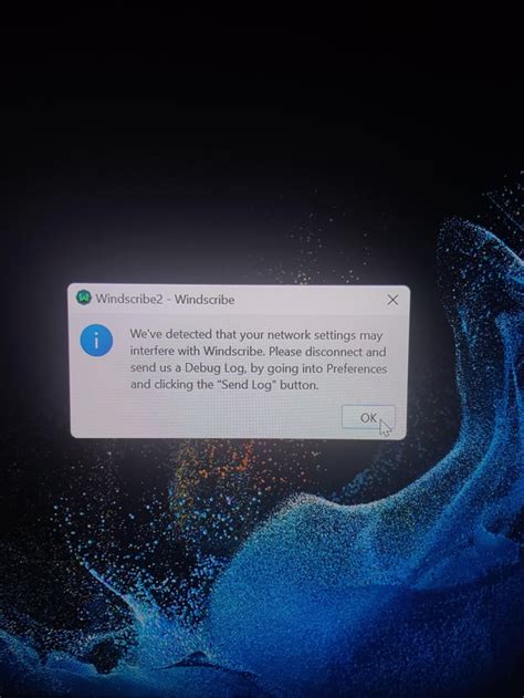 I Keep Getting This Notification Whenever I Connect To Windscribe The Notification Pops Up