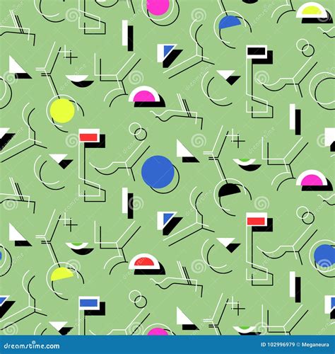 Geometry Abstract Seamless Pattern Linear Motif Background Stock Vector Illustration Of