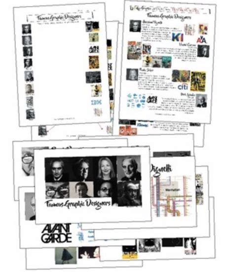Graphic Design Famous Artists Designer Bio History Worksheet