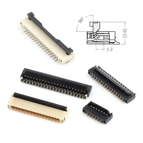 1 0 Flip Lock Type Fpc Connector Smt 18pins 1 0mm Pitch Fpc Connectors For Pcb Buy Fpc