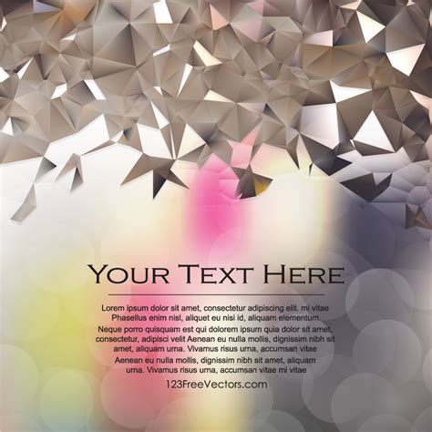 Abstract Polygonal Triangular Background